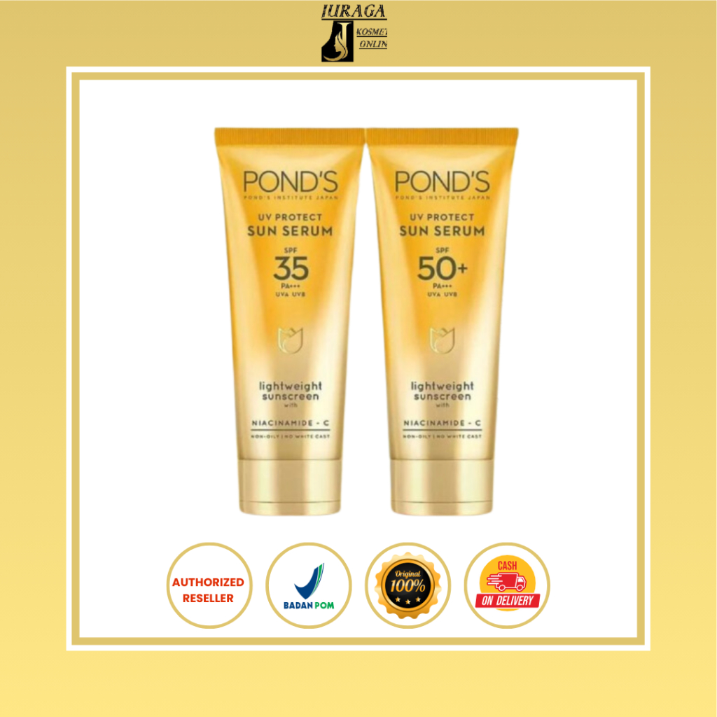 Jual Ponds UV Protect Sun Serum SPF35/50 PA+++ 30gr/ PONDS | Shopee Indonesia