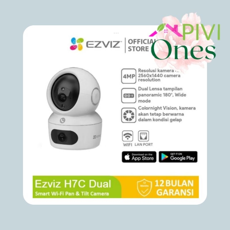 Jual EZVIZ H7C Dual-Lens 4MP 2K+ Smart Home WiFi Pan Tilt IP Camera ...