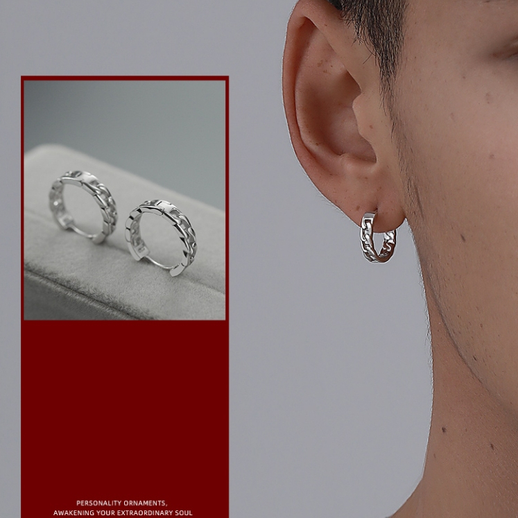 Jual CASTARA-Anting perak 925 untuk pria, gaya keren, tren INS, desain ...