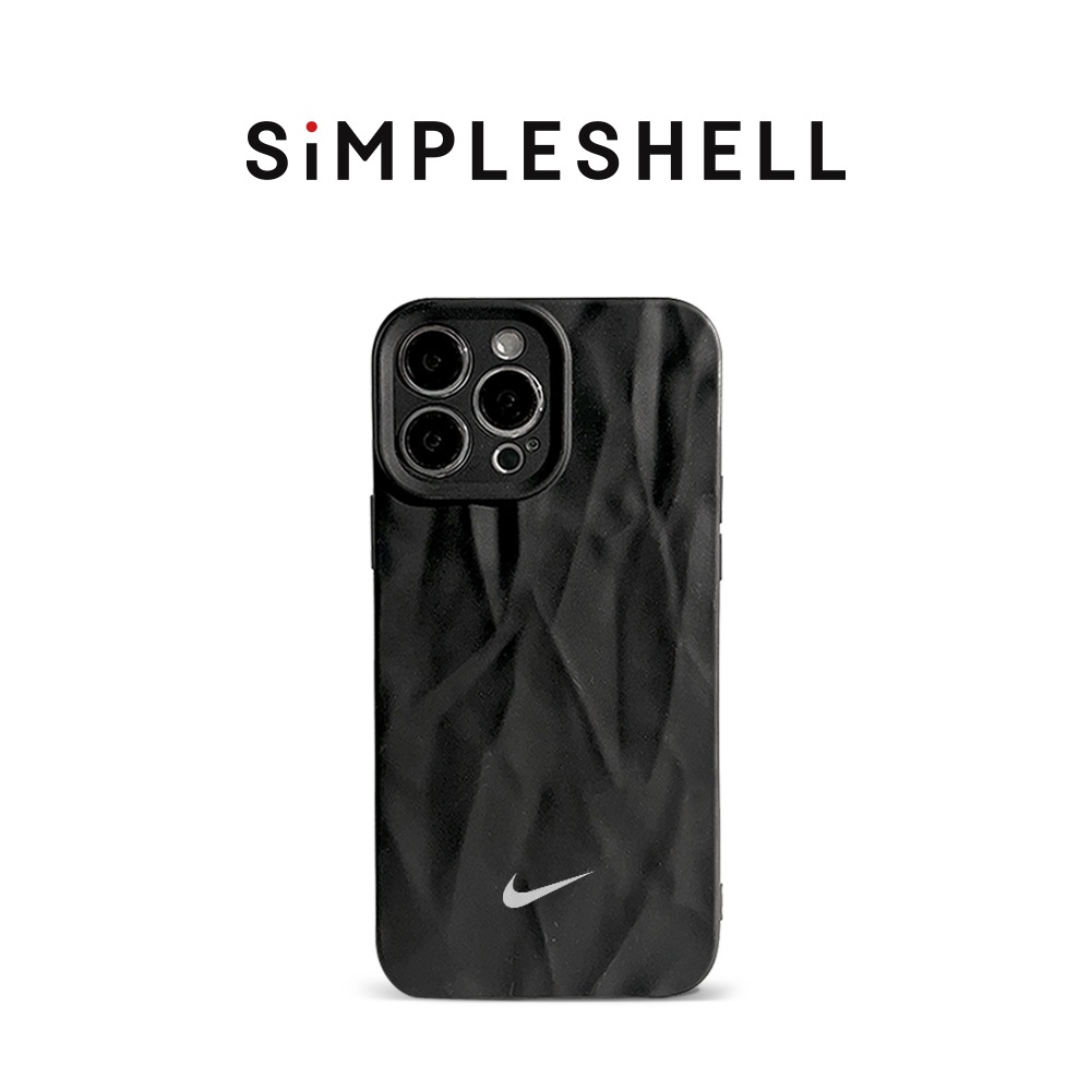 Jual Simpleshell Glossy Wrinkle Fullcover Case For iPhone 11 13 12 14 ...