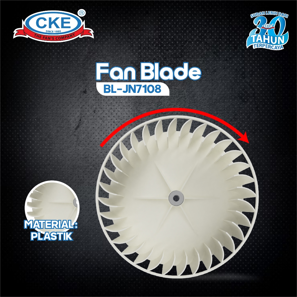 Jual Impeller Blade Centrifugal Sirocco Fan Plastik Double Inlet ...
