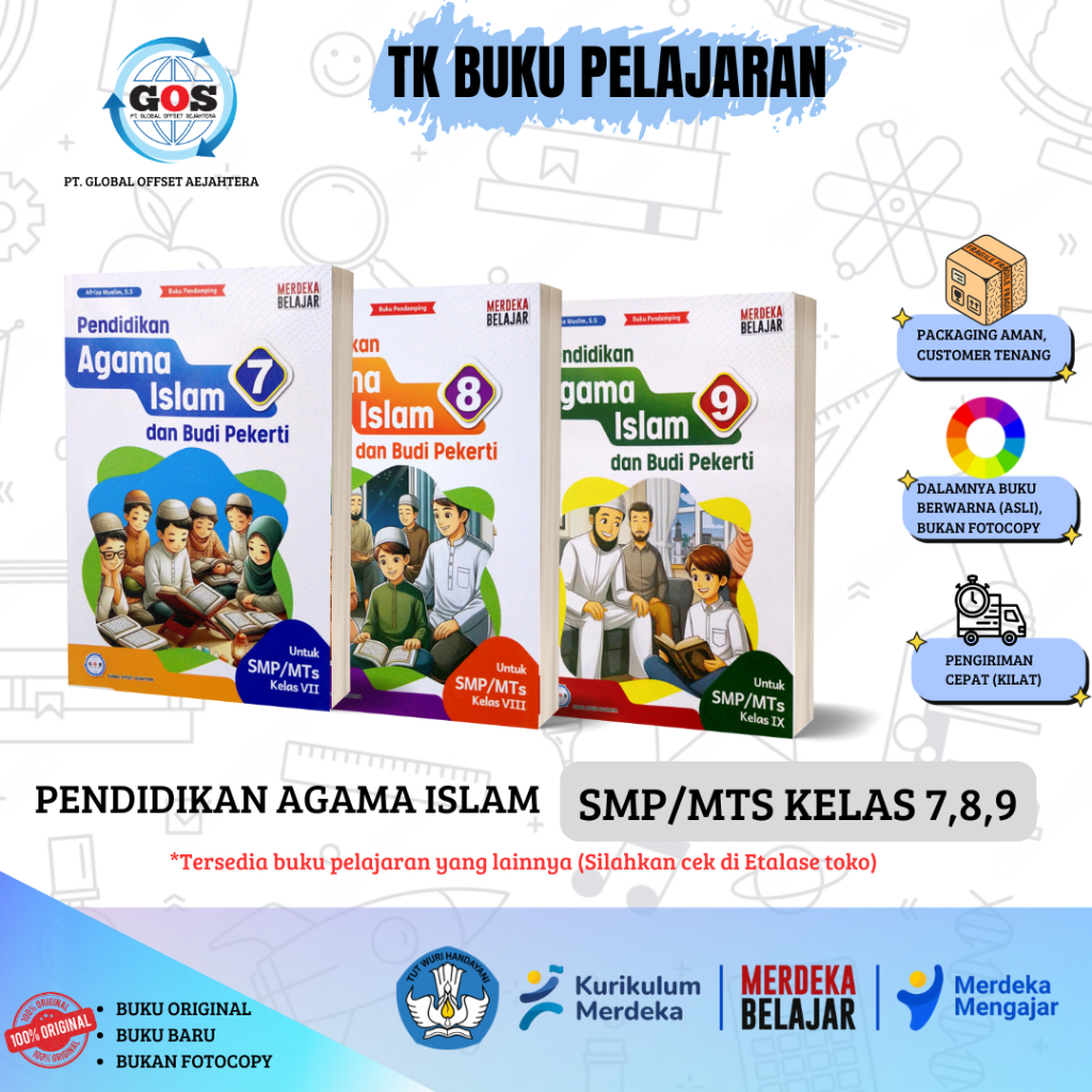 Jual BUKU SISWA PENDIDIKAN AGAMA ISLAM (PAI) KELAS 7,8,9 KURIKULUM ...