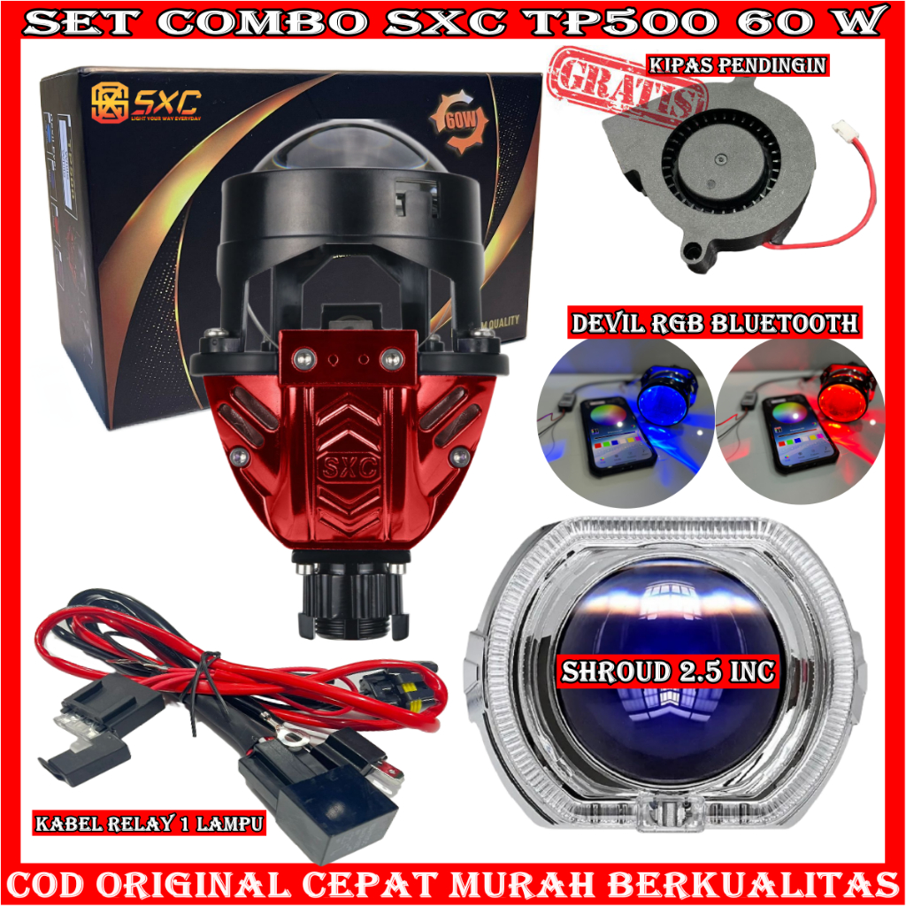 Jual COMBO PAKET HEMAT BILED SXC LED 60 WATT ORIGINAL BILED SXC LED ...
