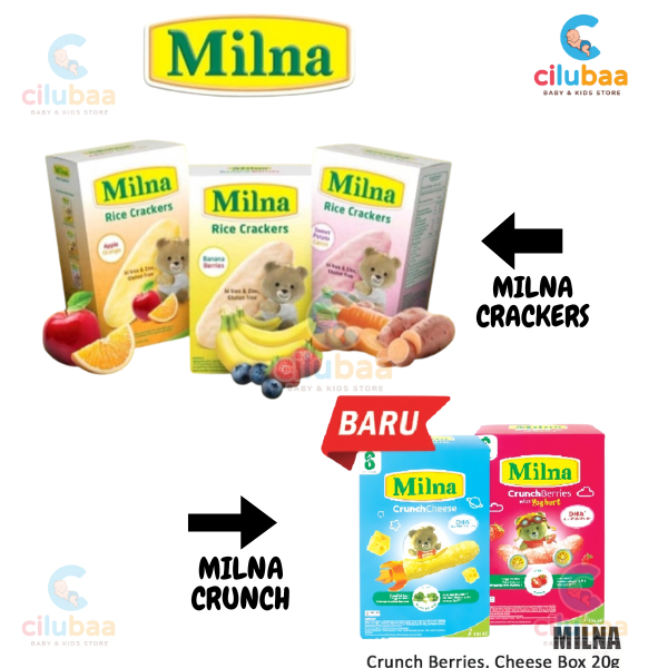 Jual PROMO MURAH!!! Milna Rice Crackers 20 gr/ Milna Crunch 20gr Snack ...