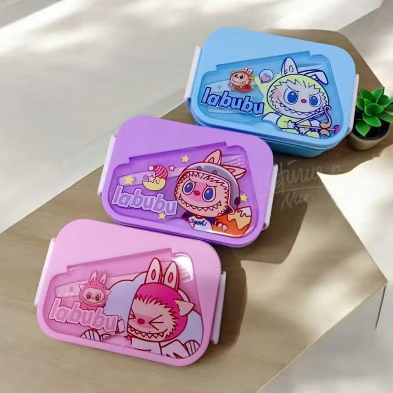Jual LUNCH BOX ANAK KARAKTER LABUBU KOTAK BEKAL ANAAK STAINLESS STEEL 2SKAT ANTI TUMPAH KODE ...