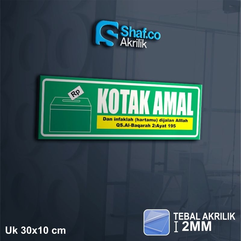 Jual AKRILIK SIGN BOARD KOTAK AMAL // ACRYLIC KOTAK AMAL // RAMBU-RAMBU ...
