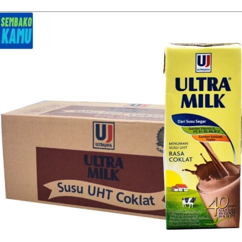 Jual Susu Ultra Milk UHT 200 ml 1 Dus x 24 pcs | Shopee Indonesia