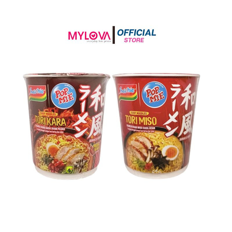 Jual Indomie POP MIE Japanese Ramen Tori Miso / Tori Kara Cup | Shopee ...