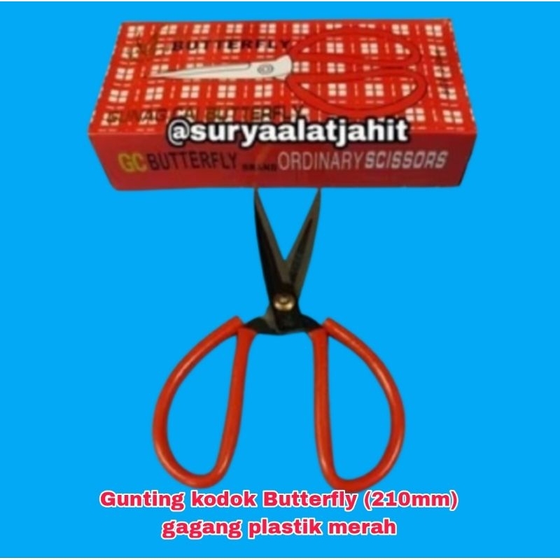 Jual Gunting kodok Butterfly (210mm) gg plastik merah =rp.189.750/1lsn ...