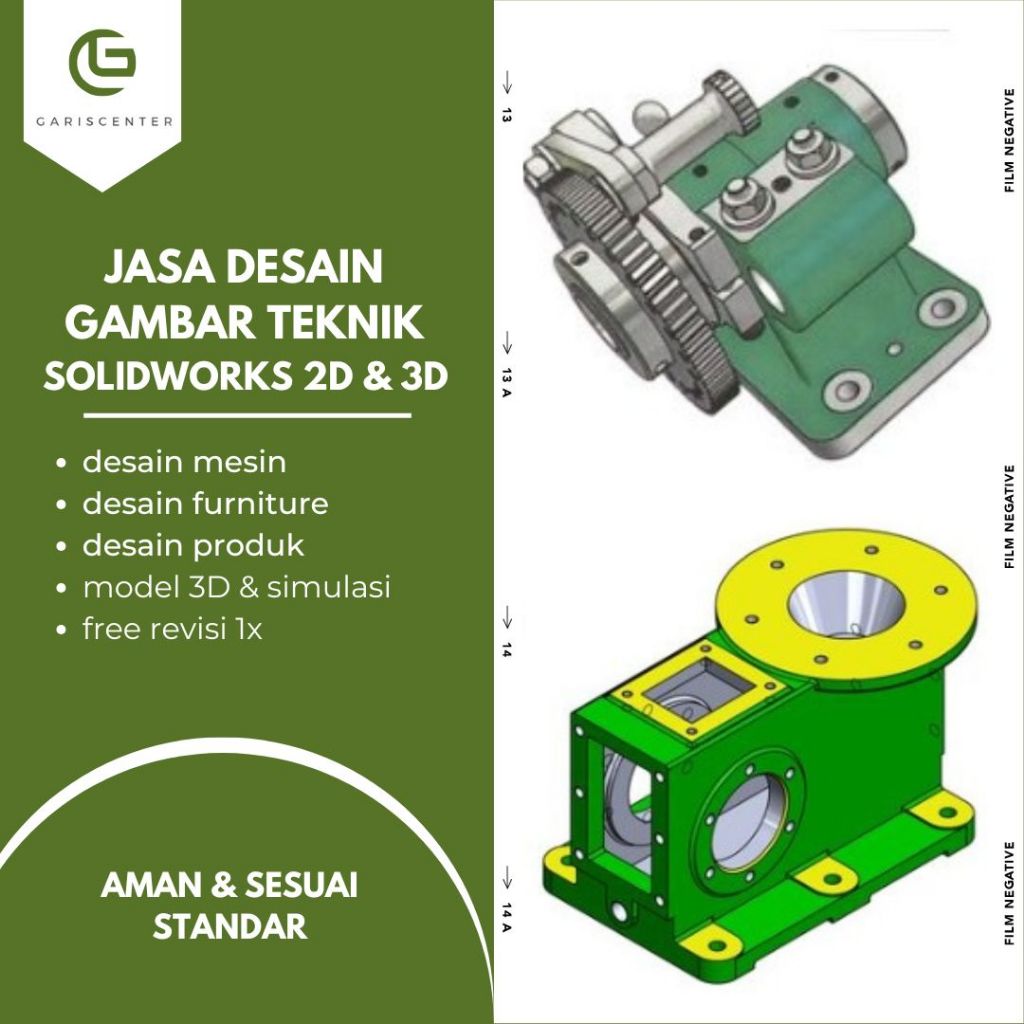 Jual Jasa Desain Gambar Teknik Solidworks 3d Desain Mesin Produk Part Free Revisi Shopee