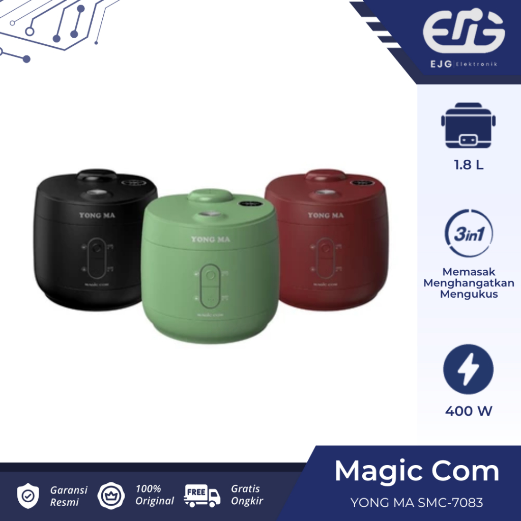 Jual Yong Ma Magic Com SMC 7083 Rice Cooker Manual 1.8 Liter 400 Watt ...