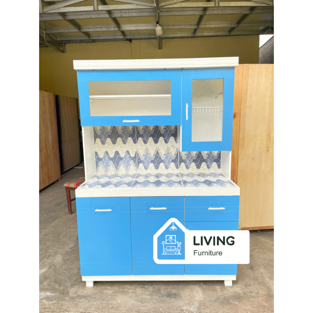 Jual Lemari sayur / rak piring kayu 15Mm / kitchen cabinet / rak piring ...