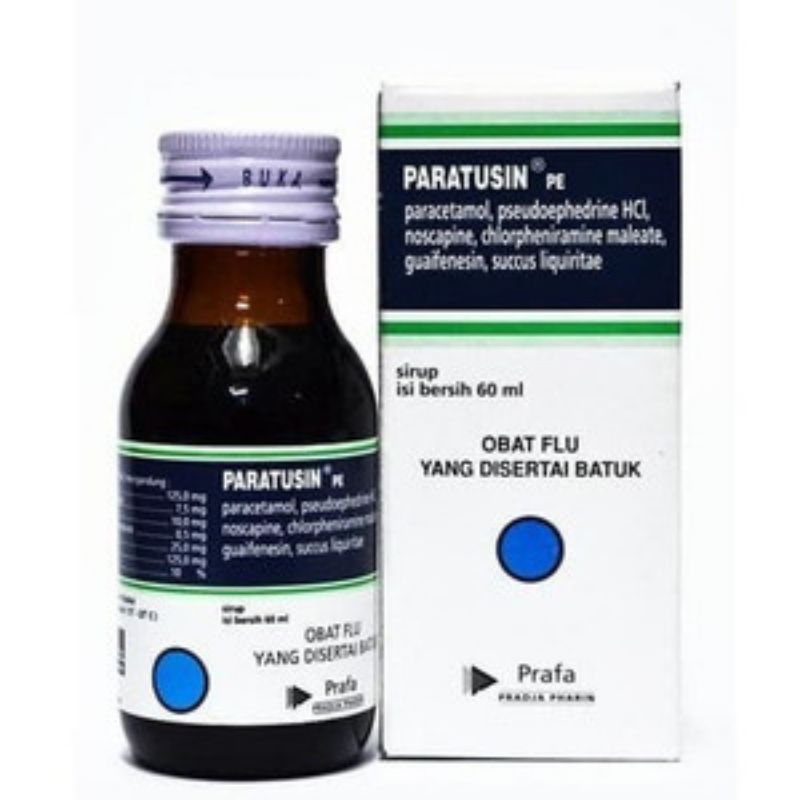 Jual Paratusin Syrup Paracetamol Obat Demam Batuk Flu Hidung Tersumbat ...