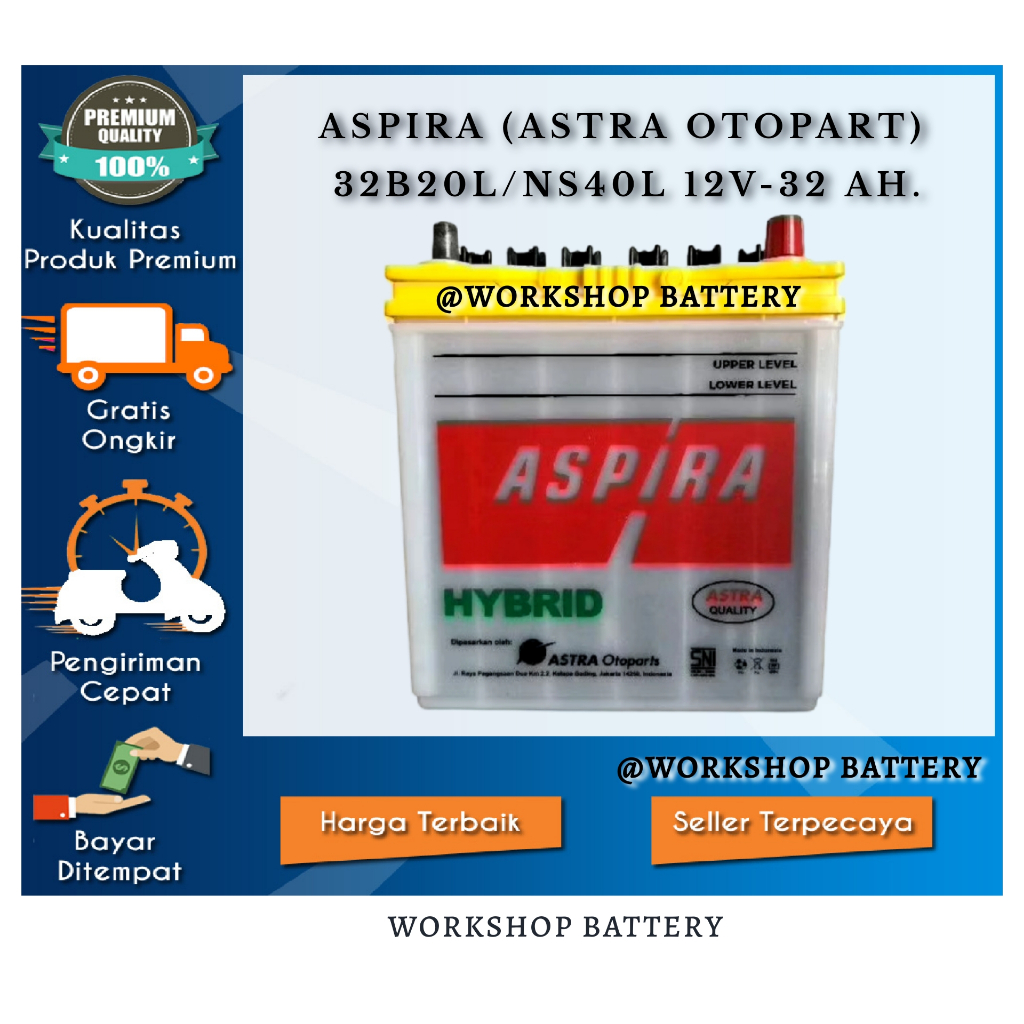 Jual AKI MOBIL TOYOTA NEW AVANZA. ASPIRA HYBRID (ASTRA OTOPART ...