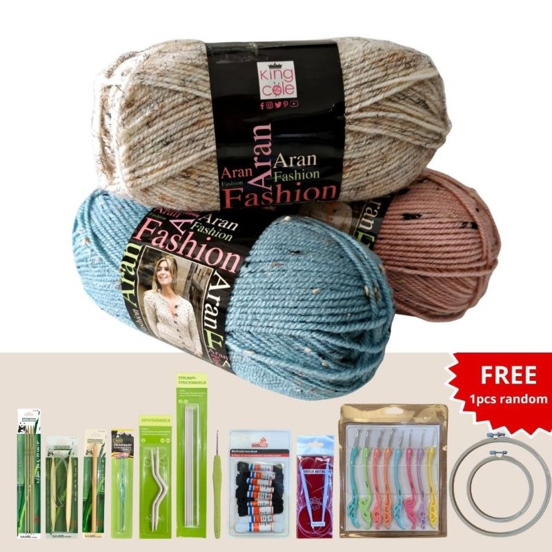 Jual PROMO FREE GIFT !! KingCole Aran Fashion/Benang Rajut Acrylic ...