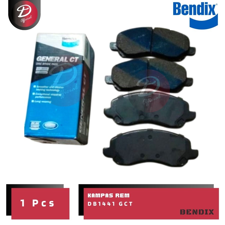 Jual Brake Pad Front Kampas Rem Depan Mitsubishi Outlander Grandis Lancer EX BENDIX DB1441 GCT ...