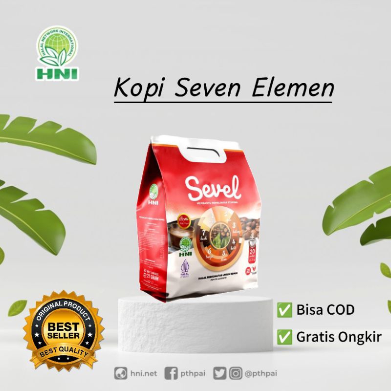 Jual Kopi Seven Elemen HNI | kopi radik kopi sevel | Aman untuk asam ...