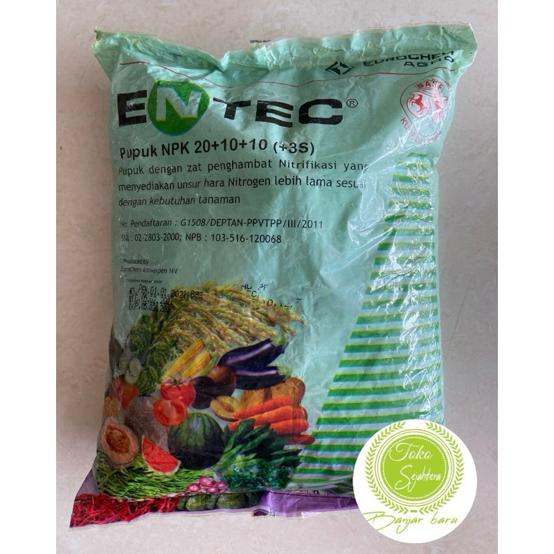 Jual PUPUK ENTEC NPK 20 10 10 BERAT 1 KG KEMASAN PABRIK | Shopee Indonesia