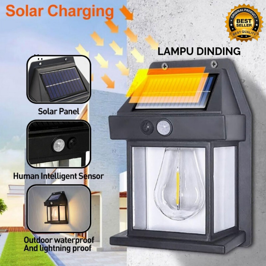 Jual Lampu Dinding Solar Interaction Wall Lamp Tenaga Surya Sensor YL ...