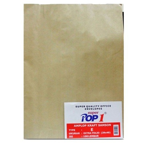 Jual TBMO AMPLOP SAMSON KRAFT POP 1 E (S-1)A ISI 100PCS - (C@10PAK ...
