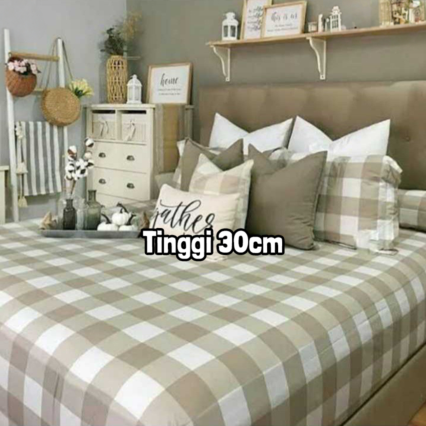 Jual (BEDDO)TINGGI 30 :SPREI ANTI GESER KOTAK ANTI AESTHETIC KOREA | SPREI HOME MADE | Shopee ...