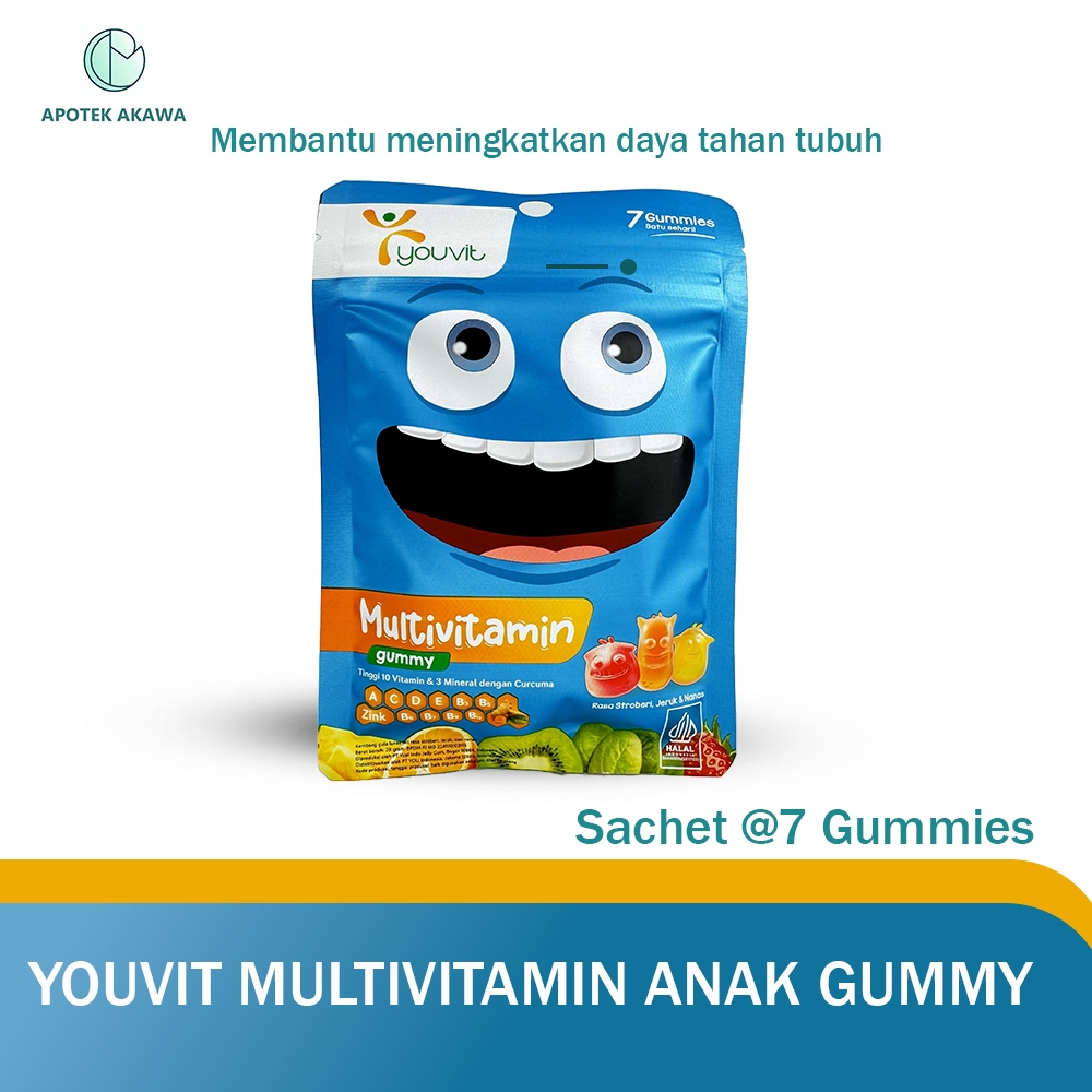 Jual Youvit Multivitamin Gummy Anak Sachet @7 Gummies untuk 7 Hari ...