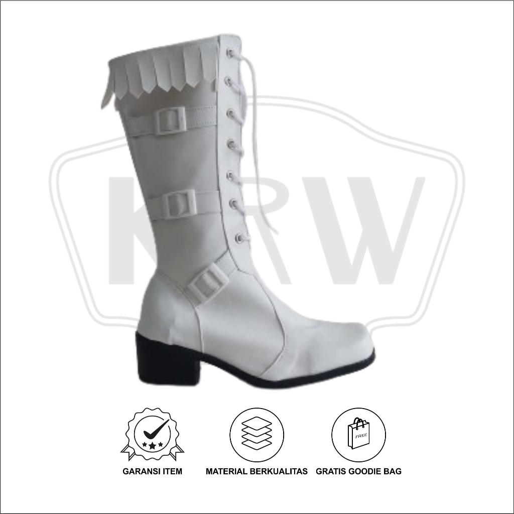 Jual KRW Sepatu Karnaval Maskot Mayoret - Elsa G3 Putih | Shopee Indonesia