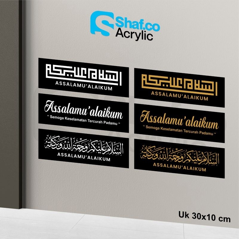 Jual STICKER ASSALAMUALAIKUM // STICKER SALAM // STIKER // RAMBU-RAMBU ...