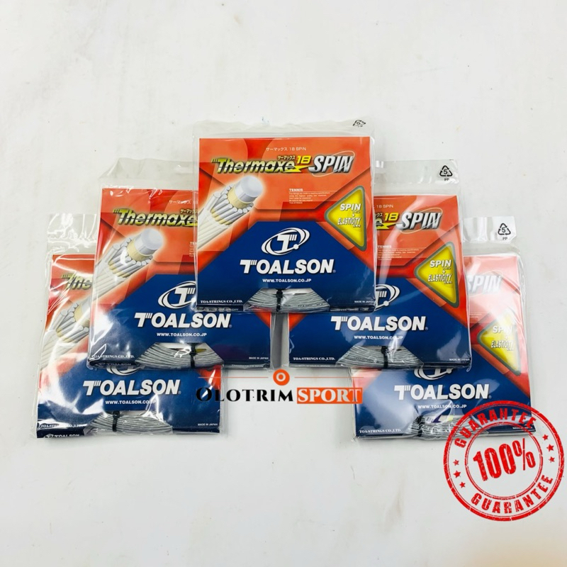 Jual Senar Tenis TOALSON THERMAXE SPIN 18 SPIN + ELASTICITY Tennis ...