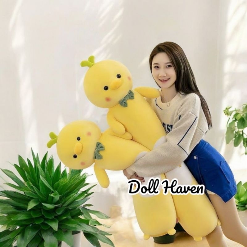 Jual Boneka Guling Bebek Piyo Lucky Ukuran 60Cm Dan 80Cm Hewan Lucu ...