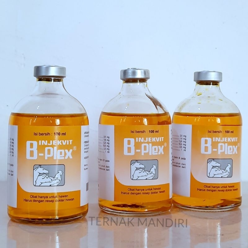 Jual BPLEX 50ML 100ml injeksi vitamin Bkompleks ternak sapi kambing ...