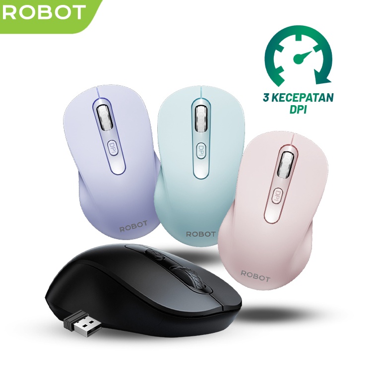 Jual Special Price ROBOT Mouse Wireless M26 24GHz Optical 16DPI Kursor ...