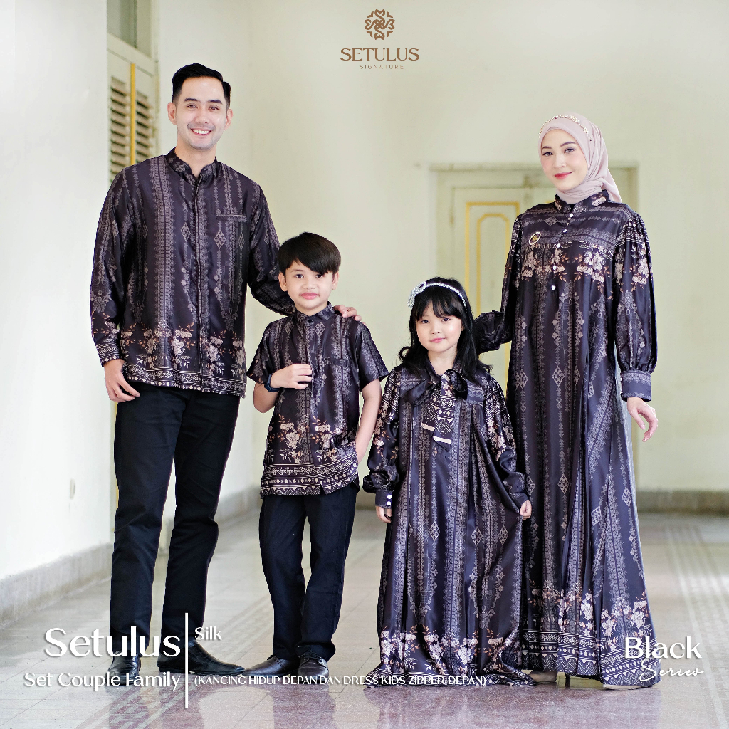 Jual Tulus Signature Couple Pasangan Keluarga Muslim Kekinian Outfit ...