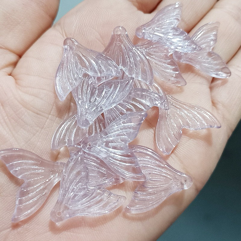 Jual BeadsBaby88 Manik Mote Glass Beads Bandul Mermaid Tail Ekor duyung ...