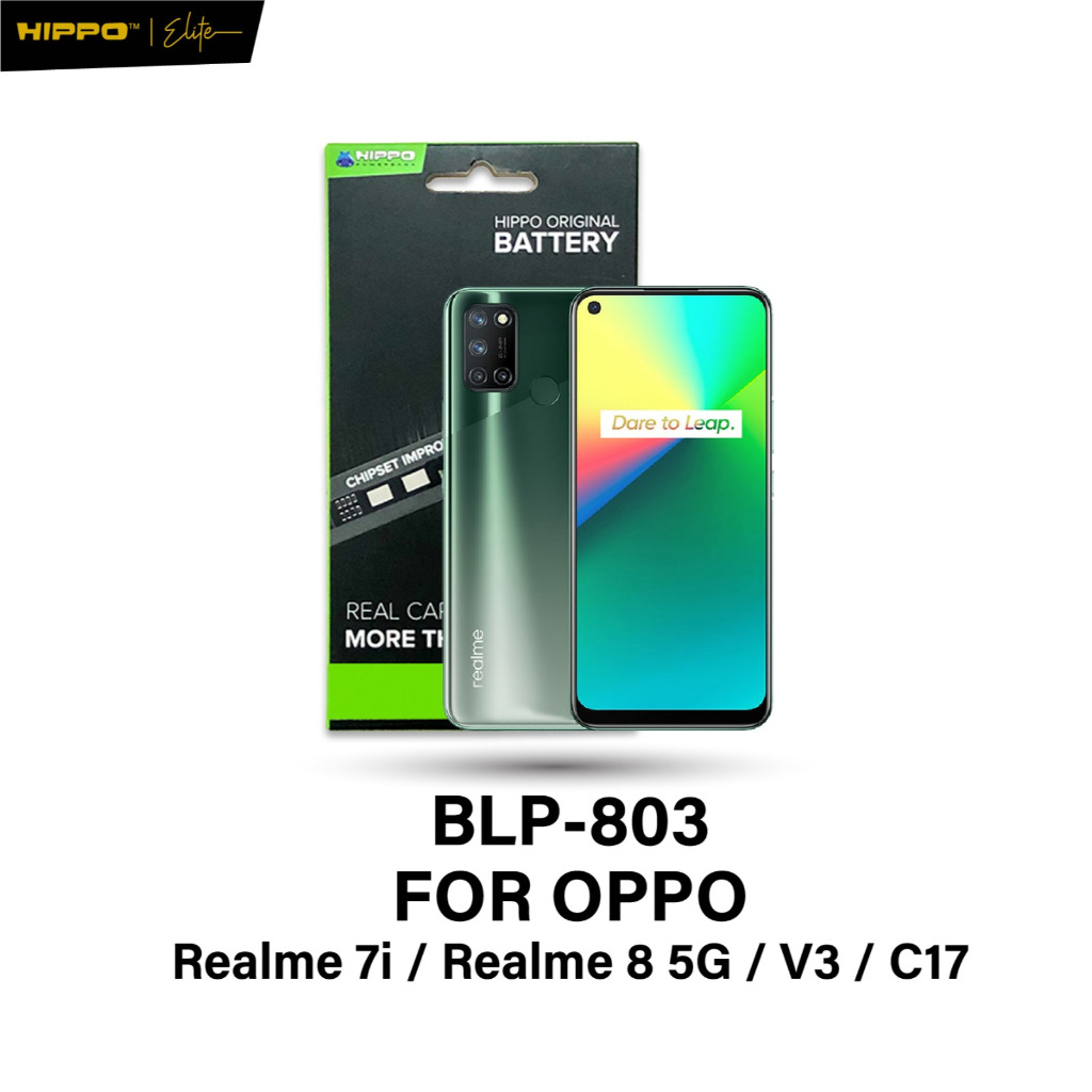 Jual Hippo Baterai OPPO BLP-803 Realme 7i / Realme 8 5G / V3 / C17 5000mAh Battery Batere Batrai ...