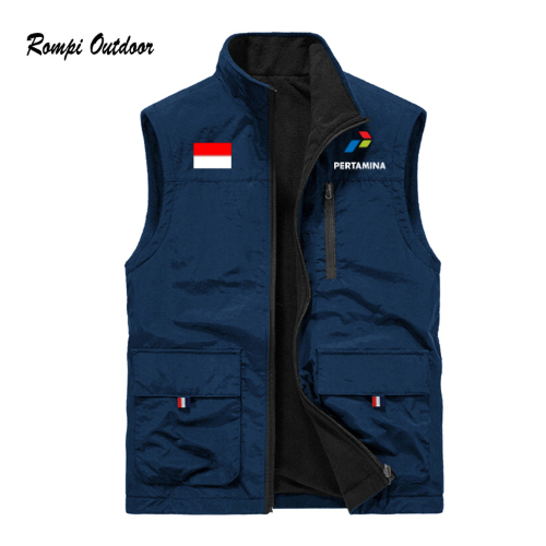 Jual Rompi Costom Pertamina terbaru Puffer Rompi Pom Pertamina / OMPI ...