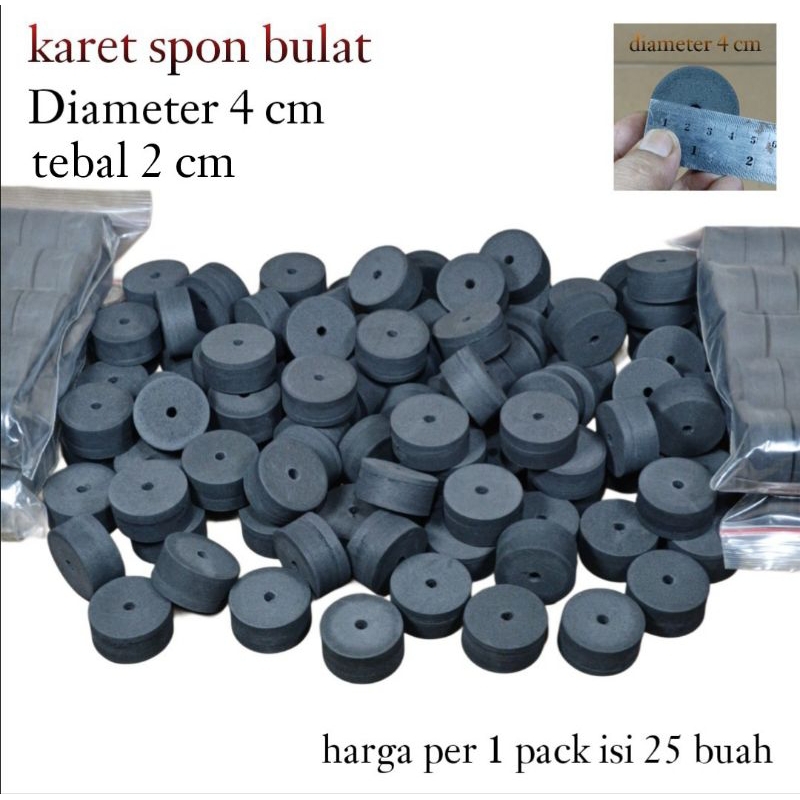 Jual karet spon bulat, diameter 4cm bantalan amplas | Shopee Indonesia