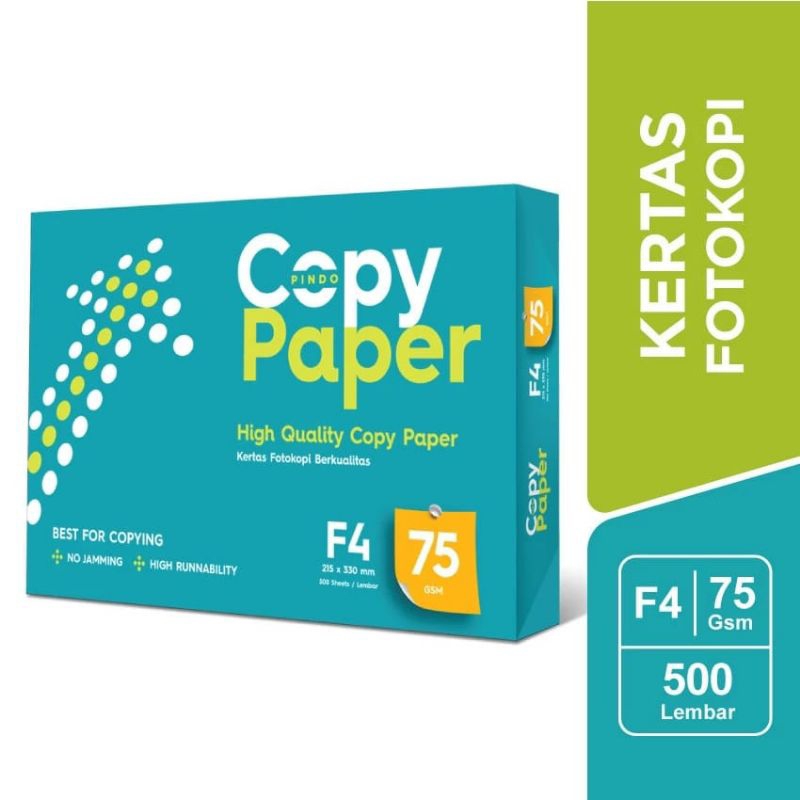 Jual KERTAS HVS F4 FOLIO 75 GRAM COPY PAPER (RIM) | Shopee Indonesia