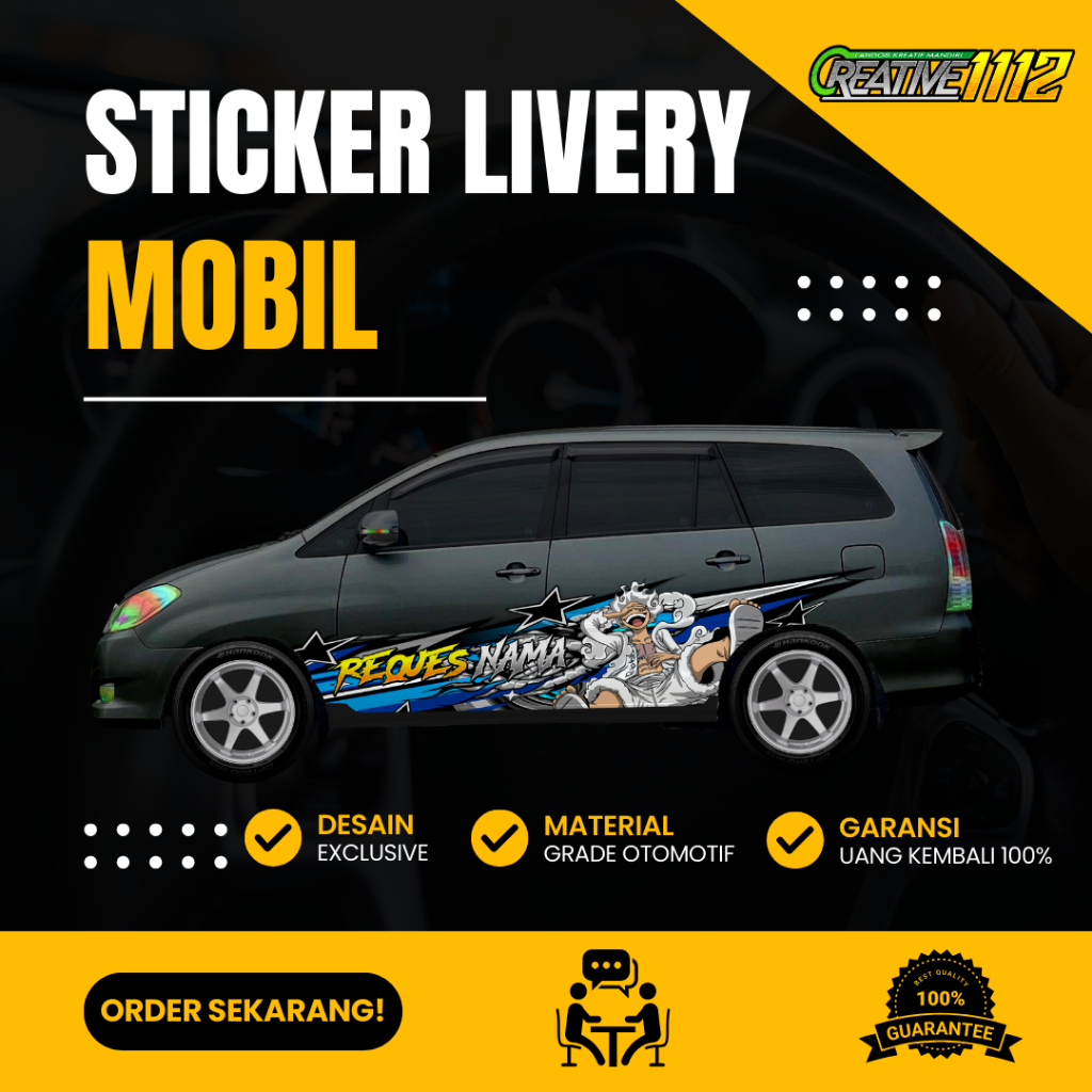 Jual Stiker Decal Livery Toyota Kijang Innova Reborn Zenix Kustom Nama ...