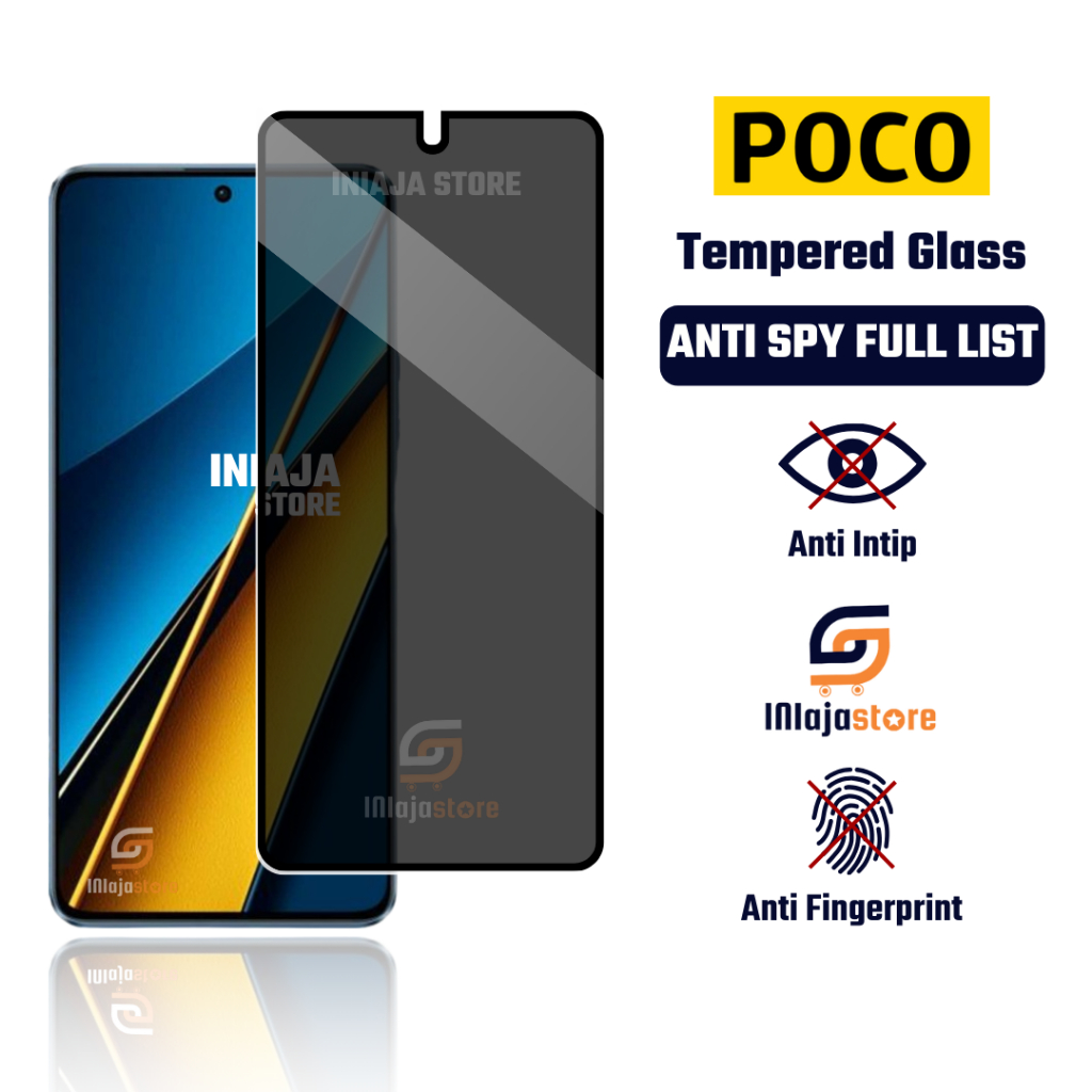 Jual Tempered Glass Anti Spy Full List Xiaomi Poco X6 5G X6 Pro 5G X5 5G X5 Pro 5G X4 GT X4 NFC ...