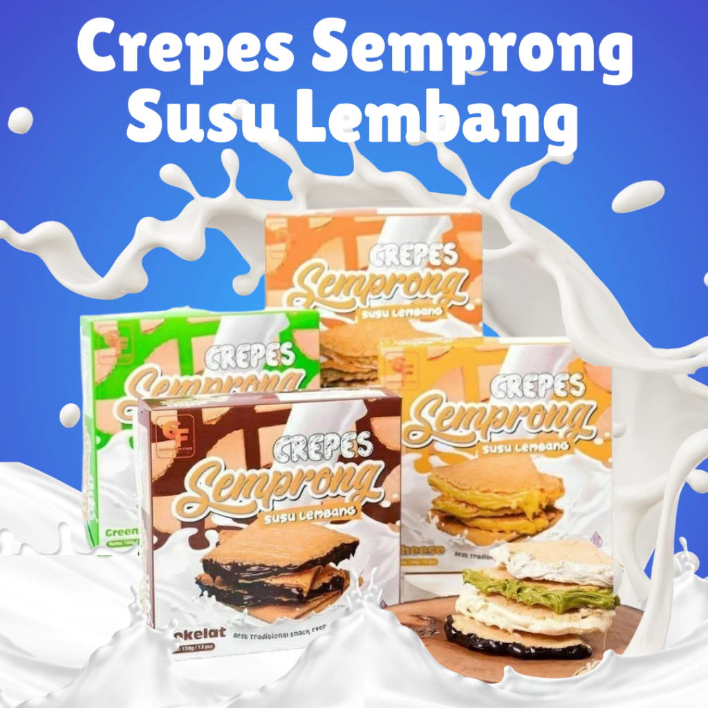 Jual Crepes Semprong Susu Lembang Semprong Lipat Khas Lembang Bandung ...