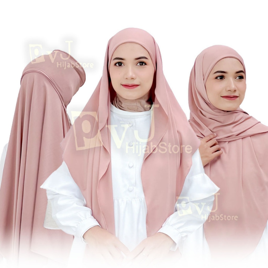 Jual Hijab Pashmina Inner Oval Curve Shawl Malay Jersey Premium ...