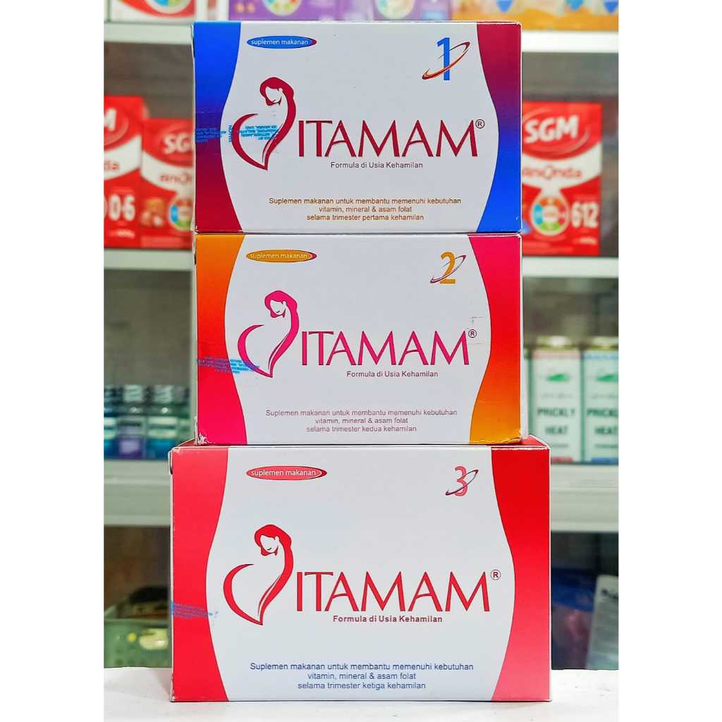 Jual Vitamam 1, 2 & 3 𝟏 𝐒𝐓𝐑𝐈𝐏 𝐈𝐒𝐈 𝟏𝟎 𝐊𝐀𝐏𝐒𝐔𝐋 - Suplemen Kehamilan Selama ...