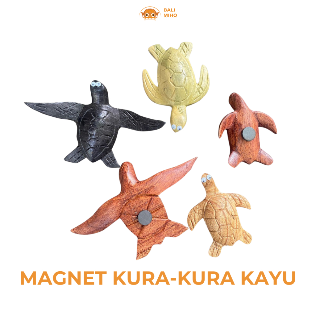 Jual Magnet Kura kura kayu - Magnet Kulkas motif kura kura - Magnet ...