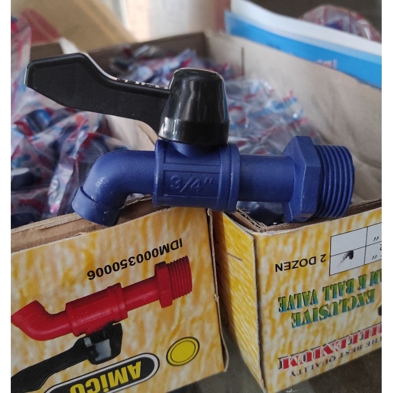 Jual Keran Kran Air PVC Plastik Amico 1/2 inch & 3/4 Inch Original ...