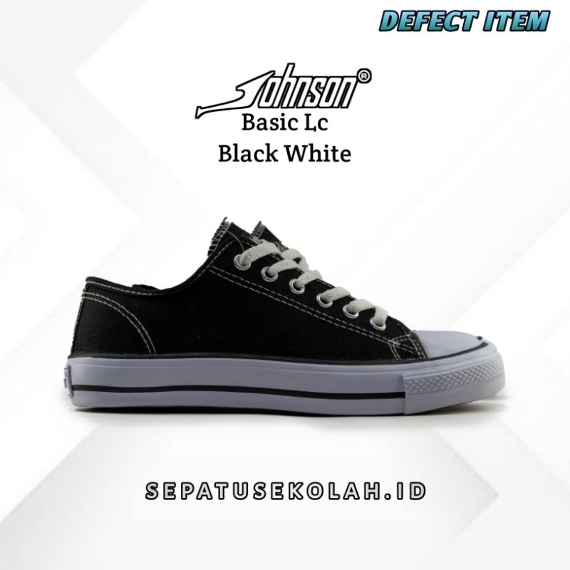 Jual Sepatu Johnson Basic LC Black White Original - Sepatu Sekolah ...