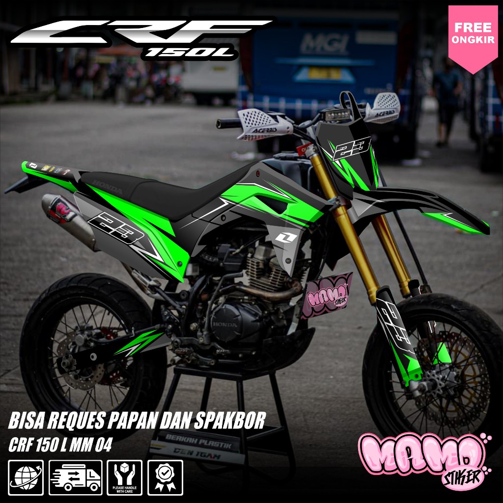 Jual Sticker setiker decal CRF 150 L- Decal Premium Fullbody-Dekal CRF 150 L Trail Supermoto ...