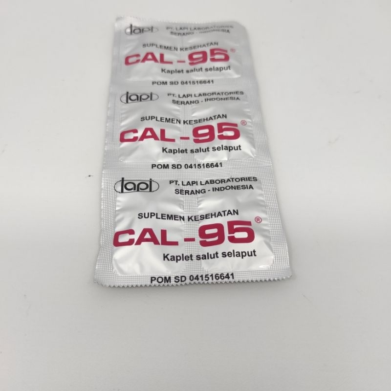 Jual CAL 95 TABLET / PER STRIP / ISI 6 TABLET / SUPLEMEN TULANG ...
