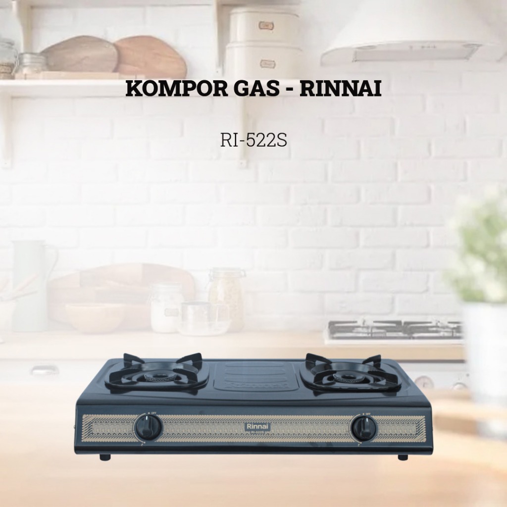 Jual RINNAI kompor gas 2tungku RI522S | Shopee Indonesia