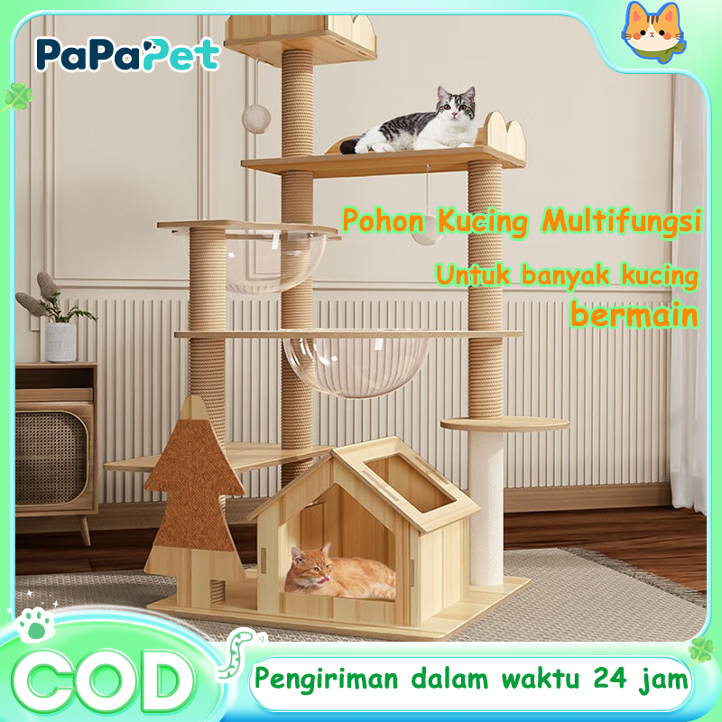 Jual Cat tree condo Menara Kucing Penggaruk Rumah Pohon Kucing Tempat ...